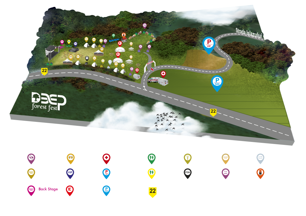 FESTIVAL MAP - The dark side of the music - Deep Forest Fest 14 - 16 ...